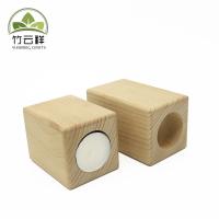 China Wooden candle holder in Exclusive Natural Beech Wood base 100% Eco Product  Accept Customized Logo for sale