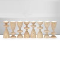 China Decoration Ash Wood Candle stick/ Natural Wood Candle Holder for sale