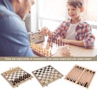 China Chess Set for Adults Kids Wooden Foldable Chess Board Tabletop Chess Game Toy Set for sale