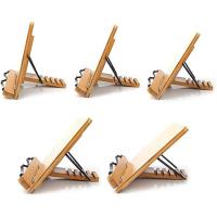China Pine wooden holder for Tablet phone foldable wooden book stand for sale