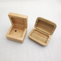 China Small Natural Wooden Jewelry Box Hinged DIY Blank for sale