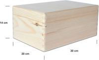 China White Decoration Large Wooden Box 20cm X 30cm Storage Keepsake Wood Box Plain for sale