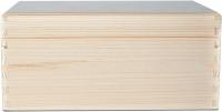 China White Decoration Large Wooden Box 20cm X 30cm Storage Keepsake Wood Box Plain for sale