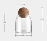 China Airtight Seal Wooden Jar Lid Wood Ball Lids Food Storage Canister For Tea Coffee for sale