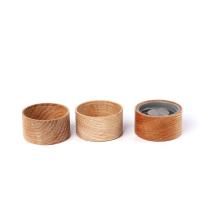 China 48mm X 26mm Sealing Bamboo Lid Cap Bamboo Lids For Glass Cups  Vacuum Cup for sale
