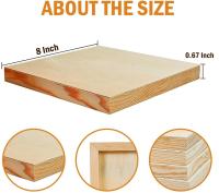 China Unpolished wood cradle painting board is suitable for art and handicrafts wood canvas board for sale