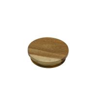 China Decorative Wooden Jar Lid Dustproof Spice Jar Acacia Lid Silicone  Mug Cup Cover for sale