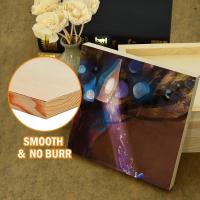 China Unpolished wood cradle painting board is suitable for art and handicrafts wood canvas board for sale
