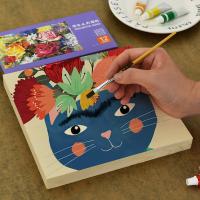 China Unpolished wood cradle painting board is suitable for art and handicrafts wood canvas board for sale