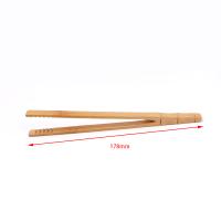 China Cooking Wooden Tongs Bamboo Toast Tongs For Cheese Bacon Muffin Fruits Bread for sale