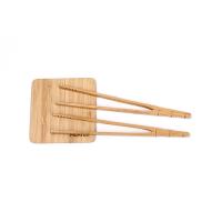 China Cooking Wooden Tongs Bamboo Toast Tongs For Cheese Bacon Muffin Fruits Bread for sale