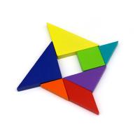 China Magnet Wooden Puzzle Tangram Game Sorting Stacking Travel Tangram Puzzles For Adults for sale