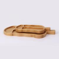 China Handpainted Irregular Wooden Platters And Trays Leaves Shaped Bamboo Platters for sale