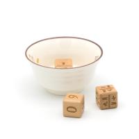 China Laser Pattern Wooden Number Sorting Board Baby Cube  Alphabet Blocks Toy for sale