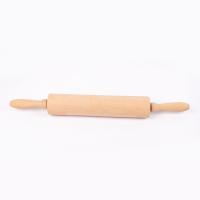 China 3D Christmas Pattern Wooden Baking Tools Engraved Kitchen Long Wooden Rolling Pin for sale