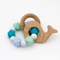 China Baby Silica Gel Grip Teether Basic Teething Rattle  0 To 24 Months for sale