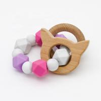 China Baby Silica Gel Grip Teether Basic Teething Rattle  0 To 24 Months for sale