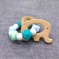 China Baby Silica Gel Grip Teether Basic Teething Rattle  0 To 24 Months for sale