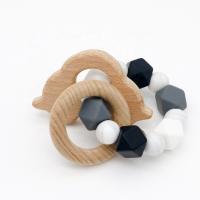 China Baby Silica Gel Grip Teether Basic Teething Rattle  0 To 24 Months for sale