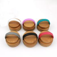 China wooden lid Bamboo  lid  for glass bottle  Custom water bottle lid for sale