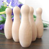 China Customer Logo Wooden Balance Toy Kid Parent  Wood Bowling Ball for sale