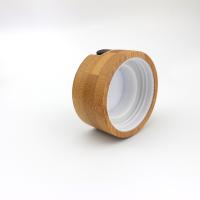 China wooden lid Bamboo  lid  for glass bottle  Custom water bottle lid for sale
