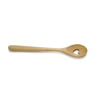 China 12 Inch Wooden Kitchen Utensils Long Cooking Wooden Tasting Spoons for sale