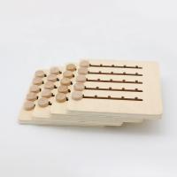 China 200mm Wooden Number Sorting Board Educational Preschool Toddler Toys for sale