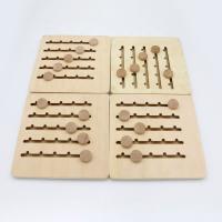 China 200mm Wooden Number Sorting Board Educational Preschool Toddler Toys for sale