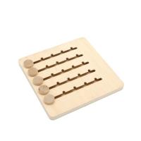 China 200mm Wooden Number Sorting Board Educational Preschool Toddler Toys for sale