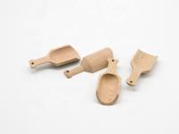 China Wooden Bath Salt Scoop Unpainted Wooden Scoop Spoon Use For Tea Cereals Coffee for sale