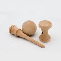 China 2 To 4 Years Wooden Kendama Laser Logo Wooden Puzzle Toy  190 X 70mm for sale