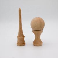 China 2 To 4 Years Wooden Kendama Laser Logo Wooden Puzzle Toy  190 X 70mm for sale