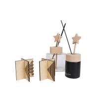 China Non Spill Wooden Reed Diffuser Cap Perfume Lid Perfume Wooden Caps Mason Jar  Caps for sale