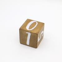China 64mm Polished Wooden Milestone Blocks Wooden Calendar Block for sale