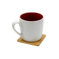 China 3mm Square Cold Drinks Bamboo Cup Coasters For Hot Beverage for sale