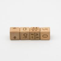 China 30MM Educational Number Sorting Board Cube Blocks Wooden Learning Number  Block for sale