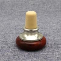 China Reusable Red Wooden Wine Corks UV Printing Rubber Wine Stoppers for sale