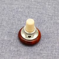 China Reusable Red Wooden Wine Corks UV Printing Rubber Wine Stoppers for sale
