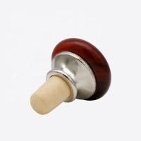 China Reusable Red Wooden Wine Corks UV Printing Rubber Wine Stoppers for sale