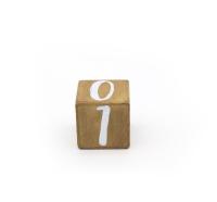 China Custom Natural Wooden Wooden Milestone Blocks 2.5inch Monthly  Age Blocks for sale
