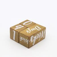 China Custom Natural Wooden Wooden Milestone Blocks 2.5inch Monthly  Age Blocks for sale
