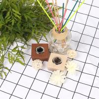 China Square Reed Diffuser Cap Wooden Perfume Bottle Lid 28 25 Thread for sale
