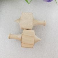 China 45x35mm Ash Wood Spinning Top Toy for Kids for sale