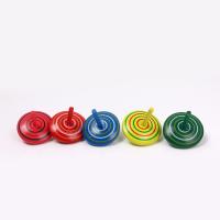 China Natural Beech Wood Spinning Top Toy for Children for sale