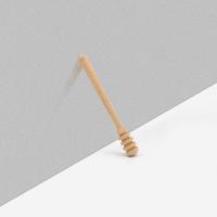 China Customized Logo Varnished Wooden Muddler Collectible Honey Muddler Stirrer for sale