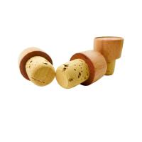 China wooden wine stopper with natural cork stopper in food grade solid wooden closure for sale