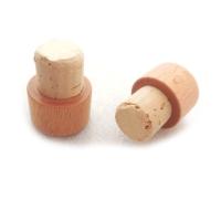 China wooden wine stopper with natural cork stopper in food grade solid wooden closure for sale