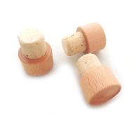 China wooden wine stopper with natural cork stopper in food grade solid wooden closure for sale