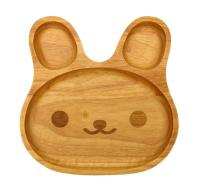 China Party Rabbit  Natural Wooden Plate Engraving Animal Shaped Plate for sale